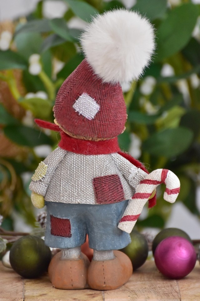 Vánoční postavička holka a kluk, 19 cm | Harasim.info